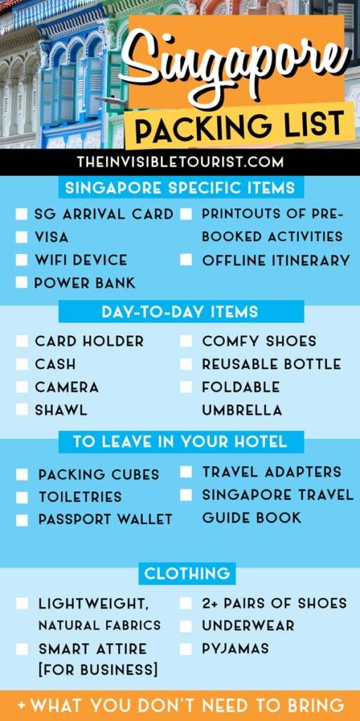 Singapore Packing List: Best Items to Wear (& What Not to Bring)