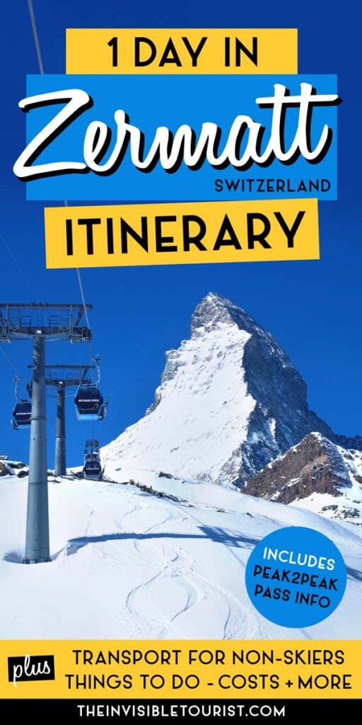 Incredible Zermatt Day Trip: One Day Itinerary for Non-Skiers